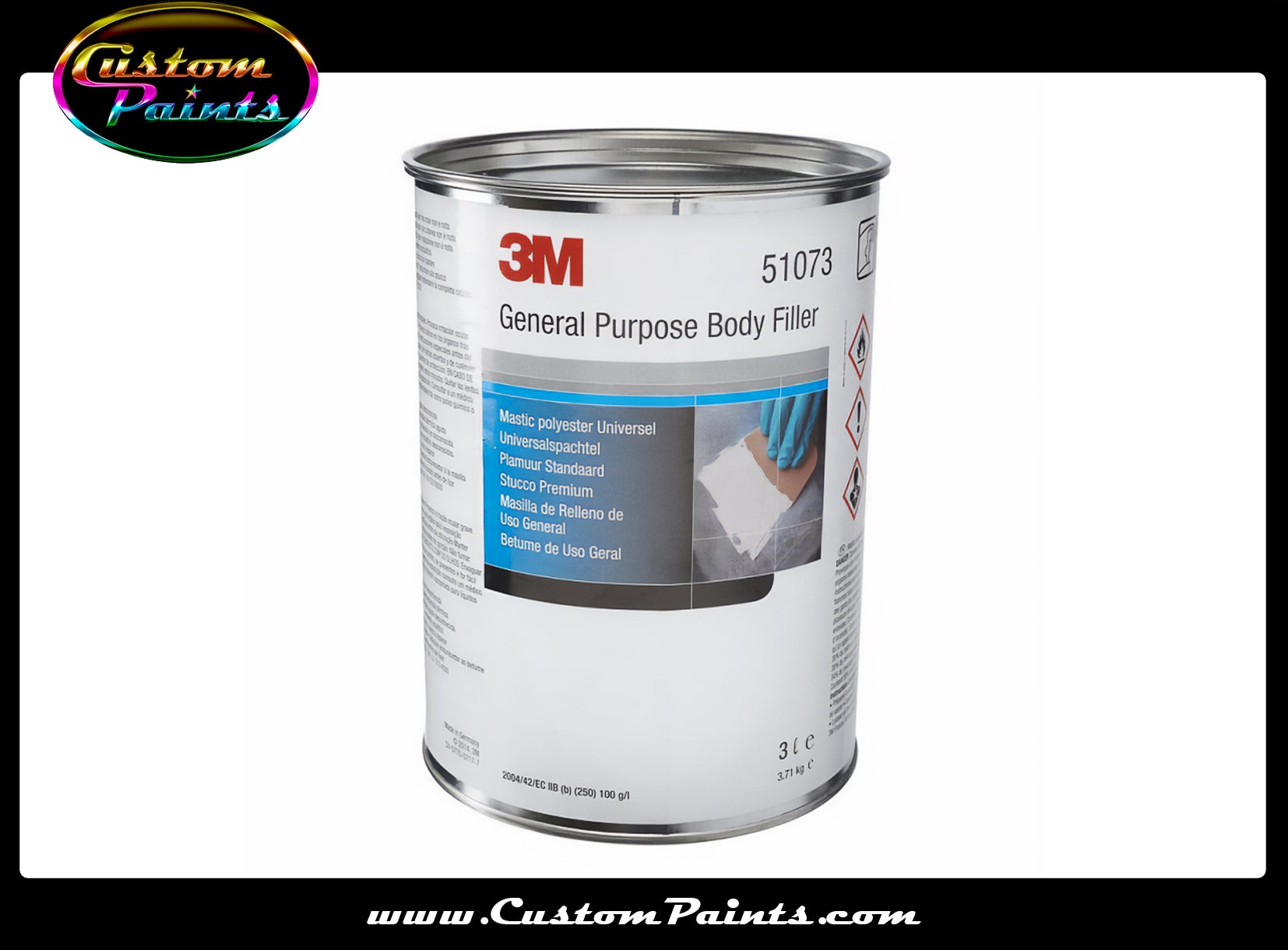 Filler: 3M Heavy Body Filler 3L – Custom Paints UK and Europe