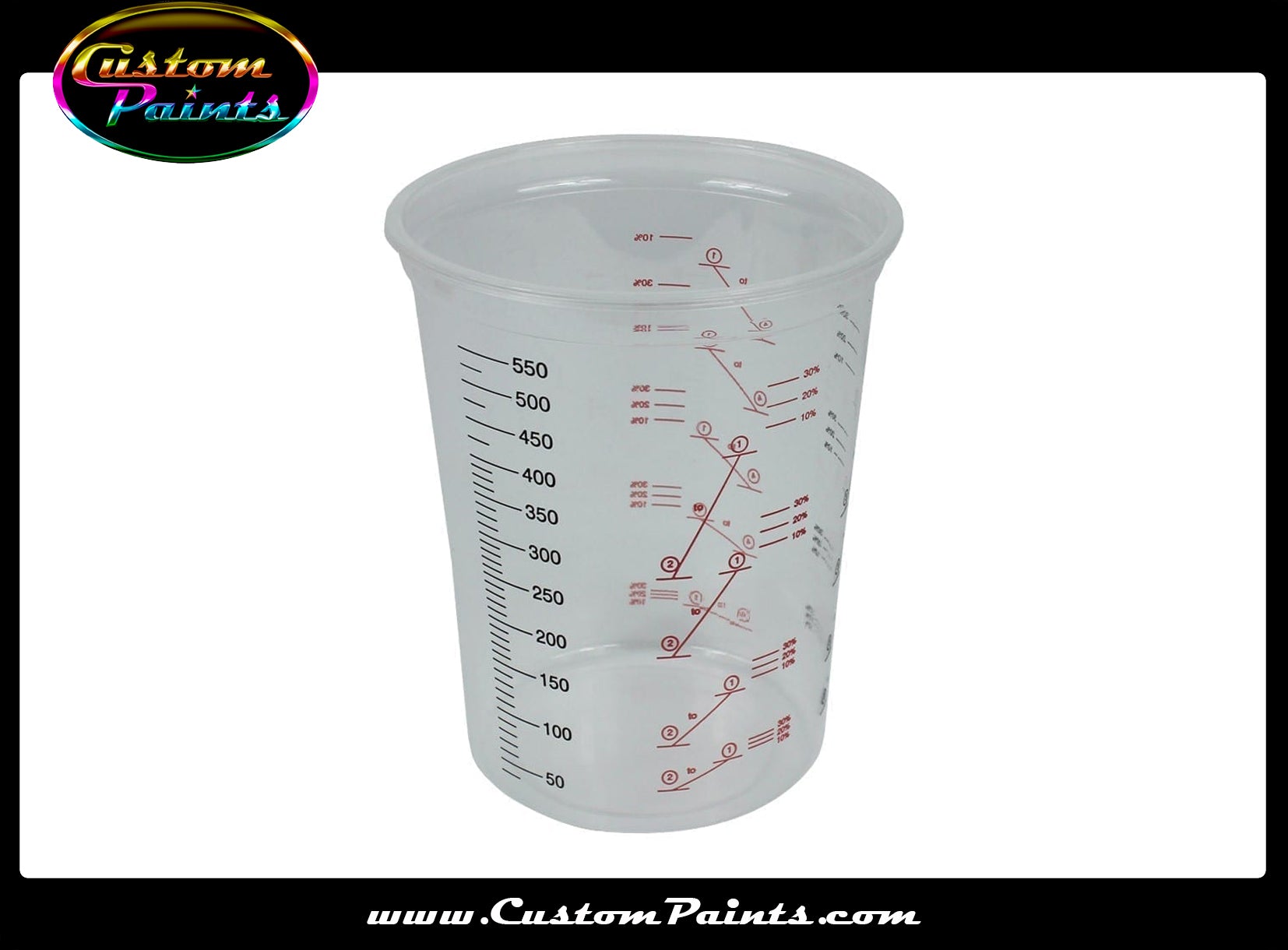 Cups, Strainers & Storage: Plastic Paint Mixing Cups – Custom Paints UK ...