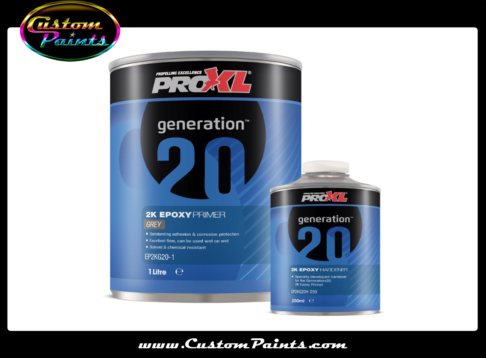 Primer: ProXL Gen20 Epoxy Primer Kit - Grey 1.25L – Custom Paints UK ...
