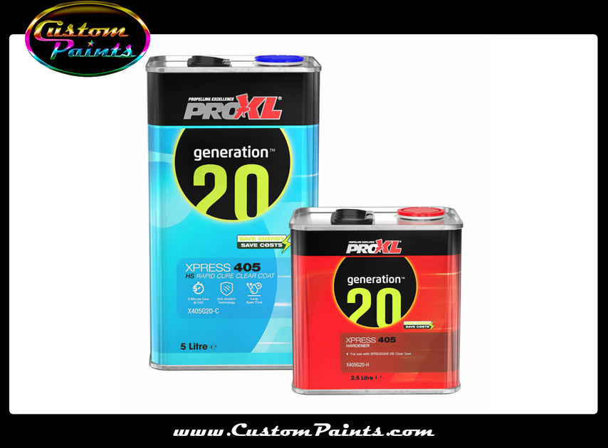 Clearcoat: ProXL Xpress405 Express Clear 5 Litre Kit – Custom Paints UK ...