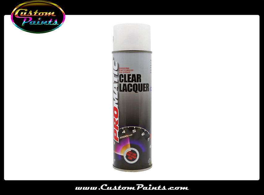 Aerosol Clearcoat: Promatic Clear Lacquer 500ml – Custom Paints UK and ...