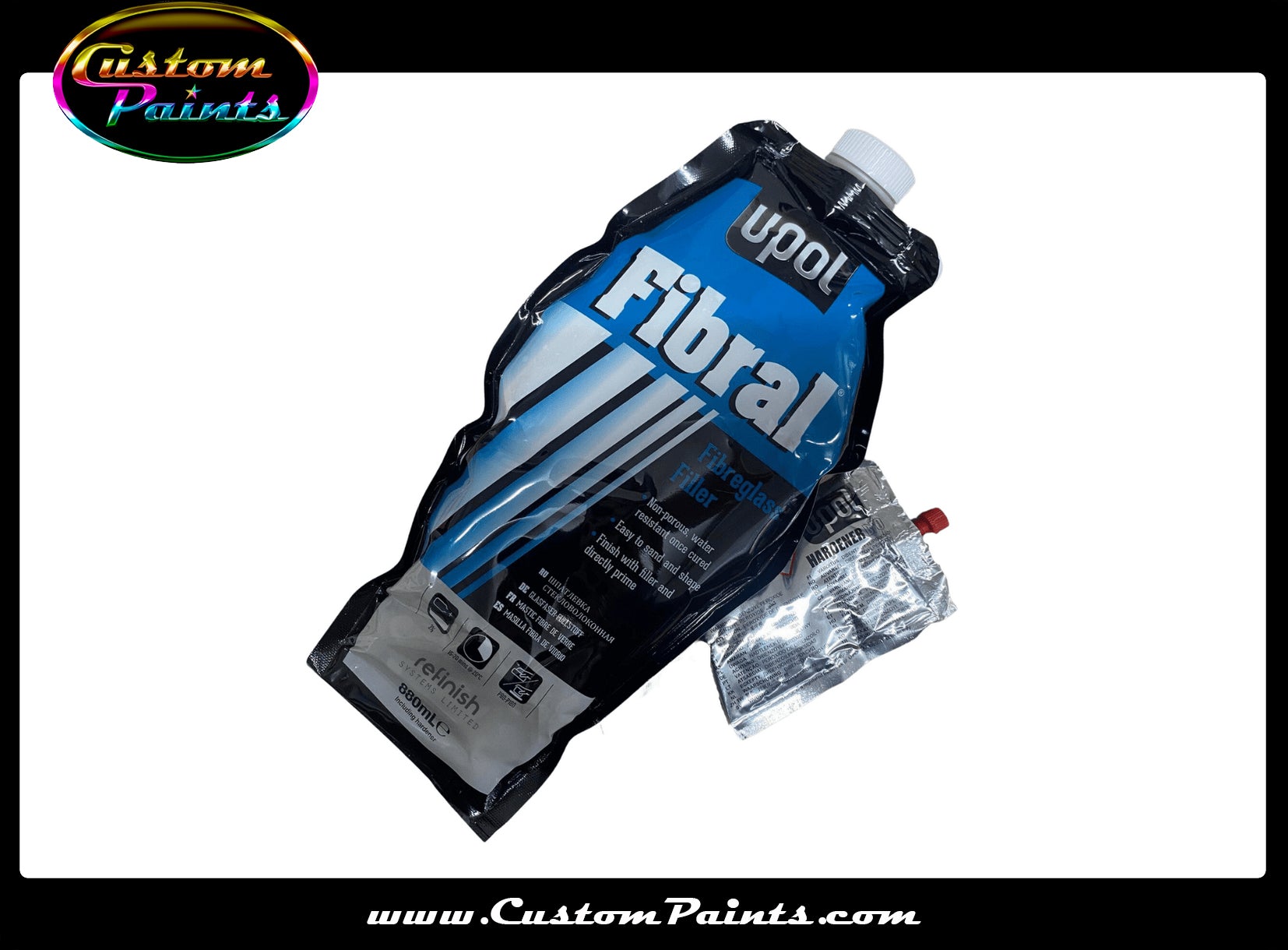 Filler: Upol Fibral Glass Yellow Repair Filler 880ml – Custom Paints UK ...