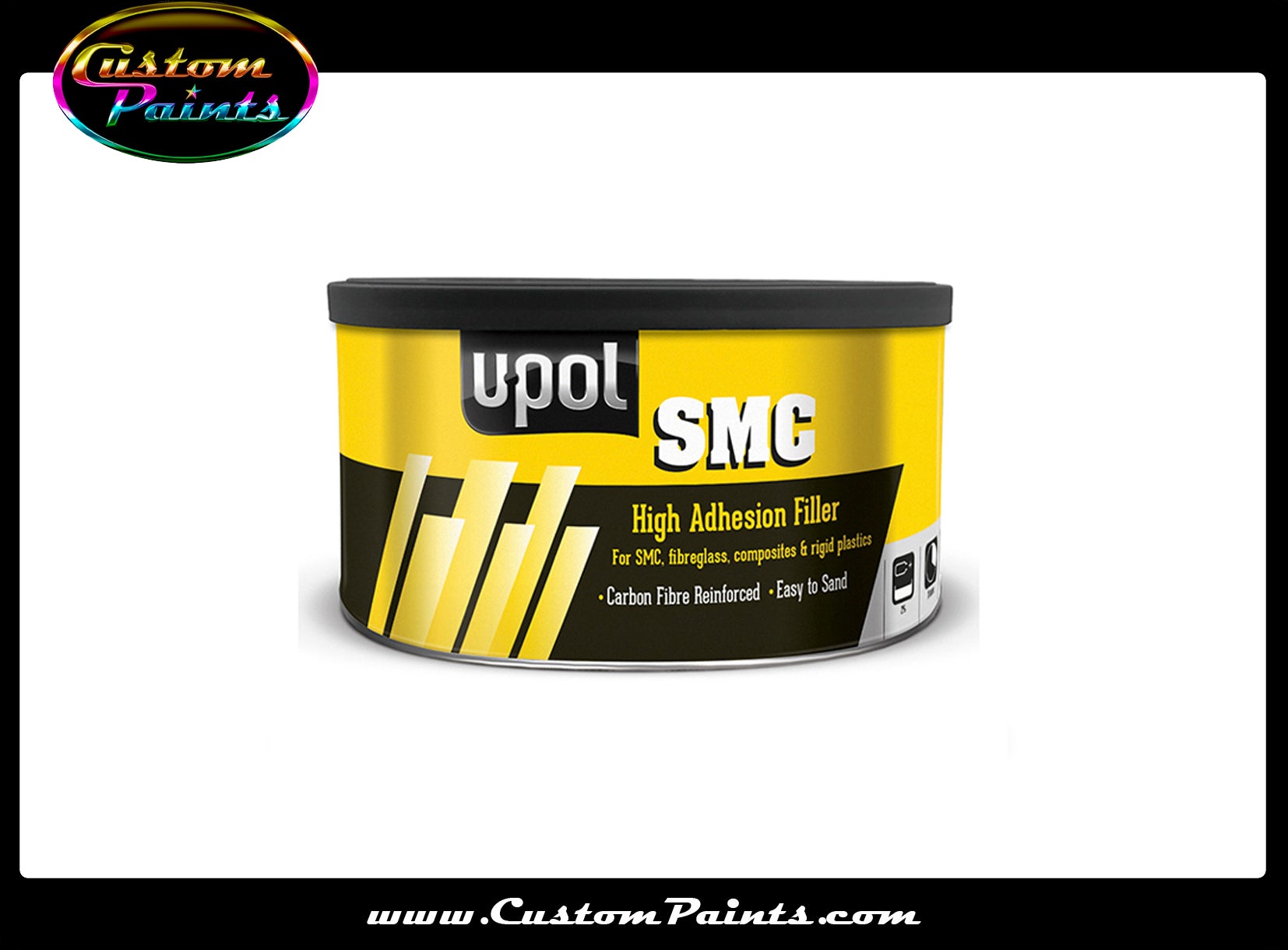 Filler: Upol Smc Black Carbon Fibre Reinforced Filler 1.1L – Custom Paints UK and Europe
