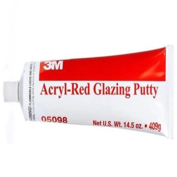 Glue's & Pinhole Supplies: 3M Acryl Red Putty – Custom Paints UK and Europe