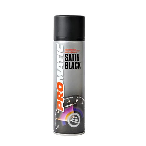 Aerosol: Promatic Black 500ml – Custom Paints UK and Europe
